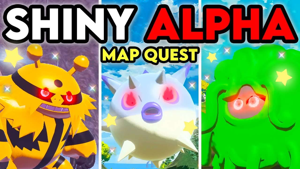 SHINY ALPHA MAP QUEST + MORE in Pokemon Legends: Arceus - YouTube