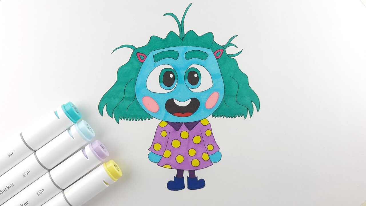 How to draw Envy (Inside Out 2) | 100 Days Drawing Challenge | Day 32 ...