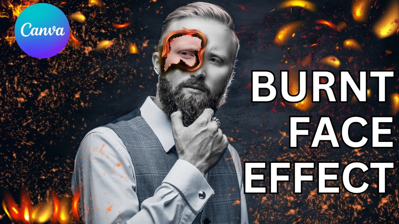 Burnt Face Effect In Canva | Canva Photo Manipulation |Photo Editing ...