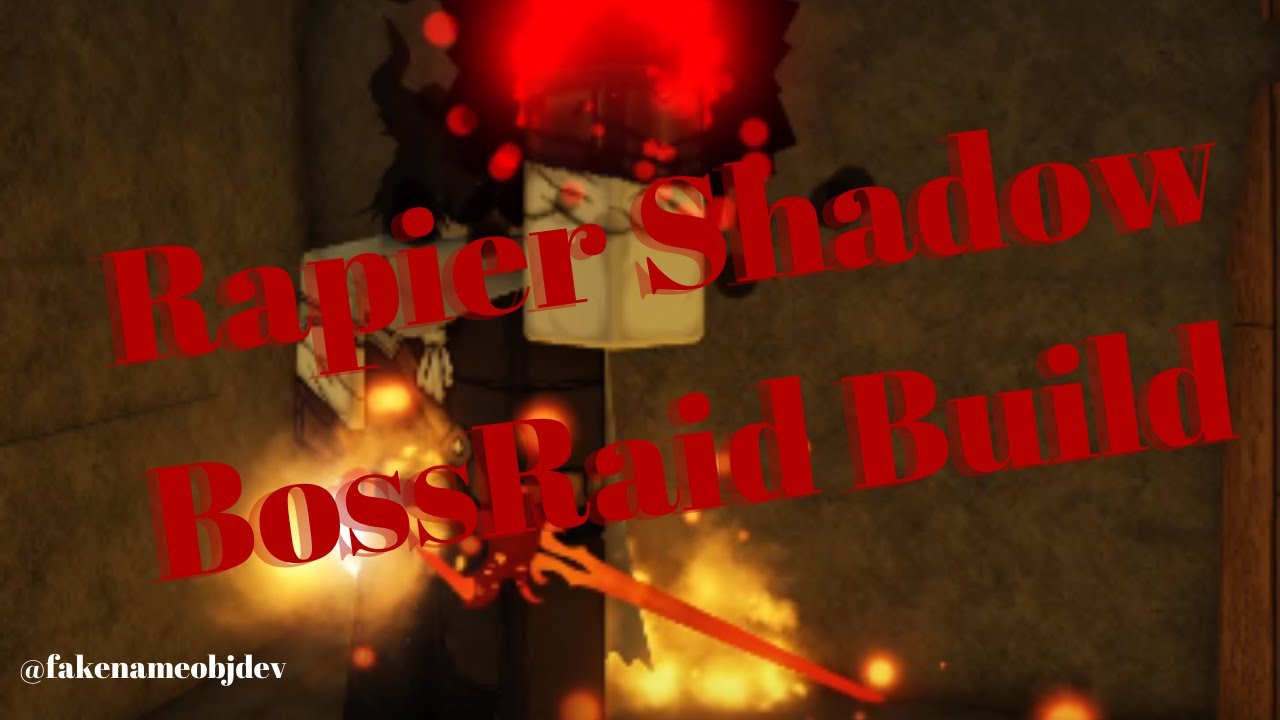 My Rapier Shadow Bossraid build (Showcase) | Deepwoken - YouTube
