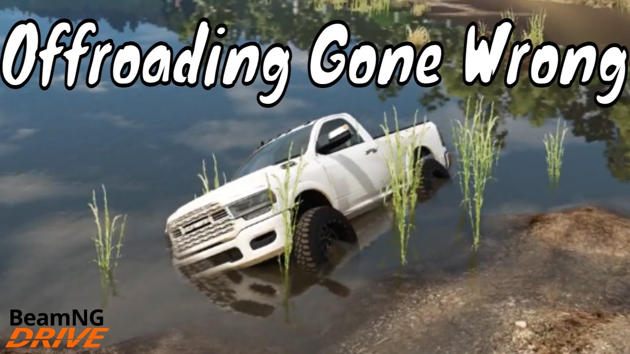 BeamNG Drive RP #89 - 5th Gen Ram 2500 Gets Stuck In The Swamp | GMC ...