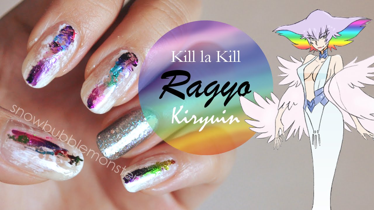 Kill la Kill • Ragyo Kiryuin Inspired Nails | snowbubblemonster - YouTube