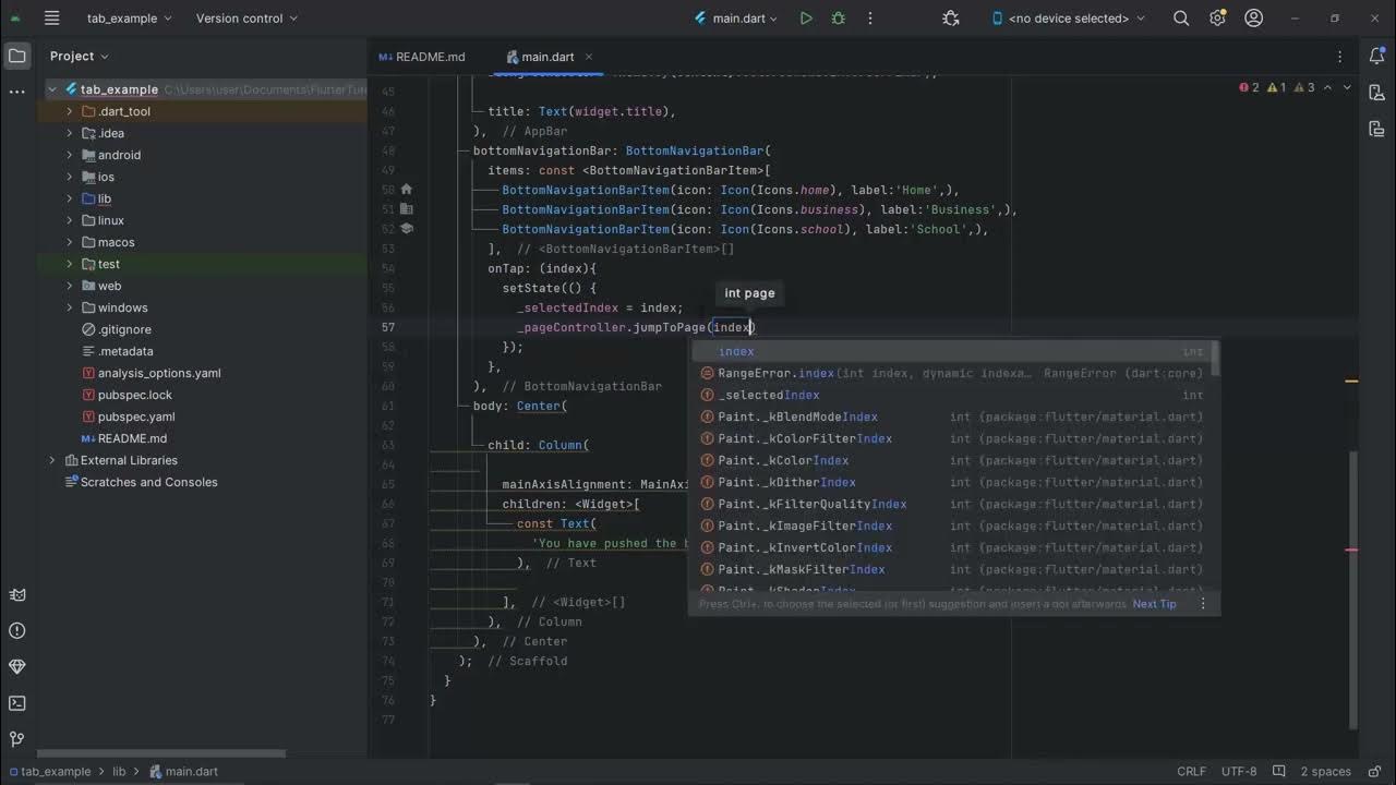 how to create tabs in flutter - YouTube