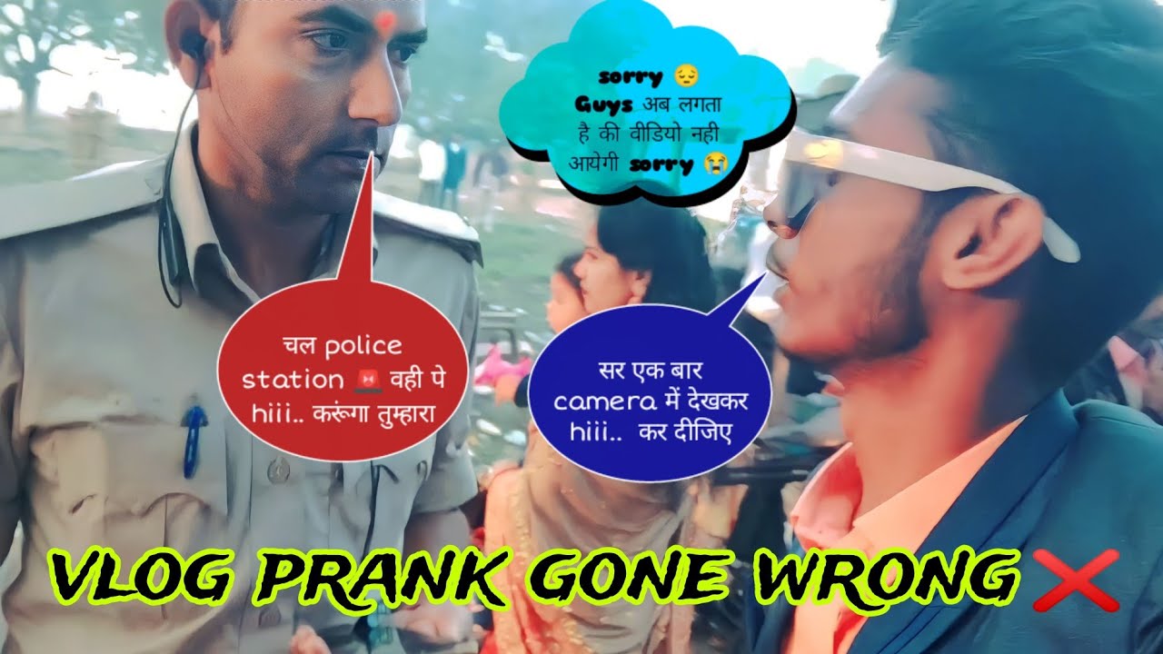 Vlog prank gone be wrong 🚫 //comedy prank funny video // my village ...