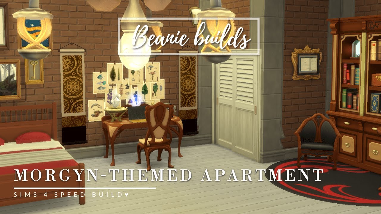 MORGYN-THEMED APARTMENT | Sims 4 speed build | Beanie♥ - YouTube