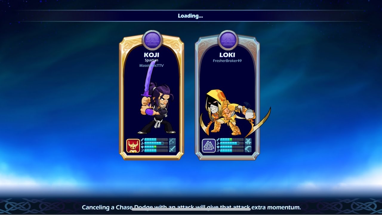 Koji vs Loki Brawlhalla - YouTube
