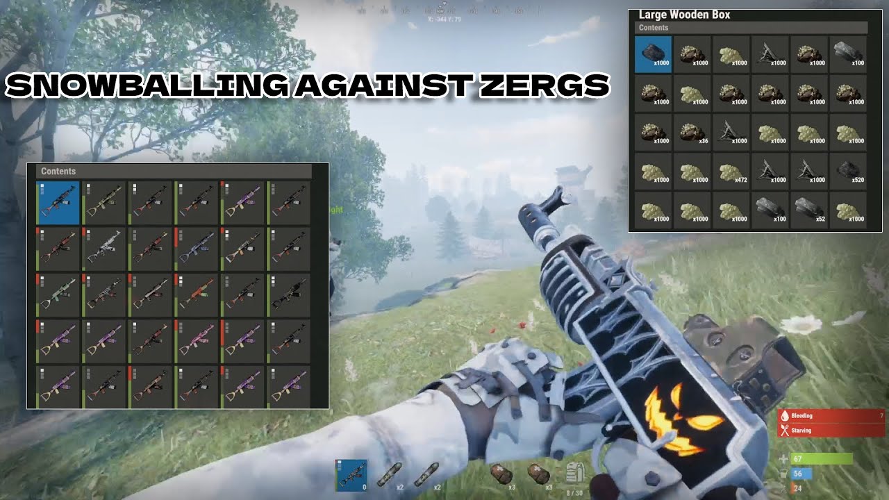 How A 6000 hour Trio Snowballs Against Zergs - Rust Console - YouTube