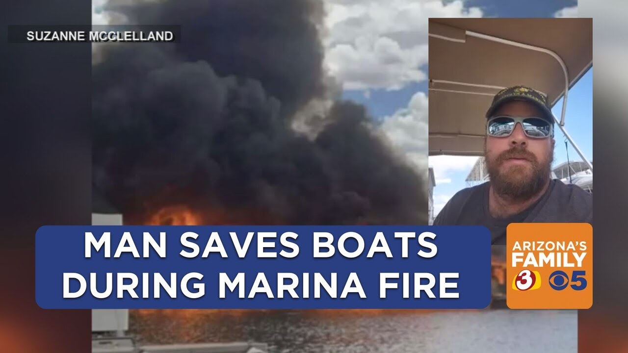 Man jumps into action to save boats during Lake Powell marina fire ...