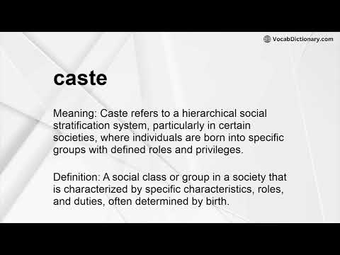 caste Meaning