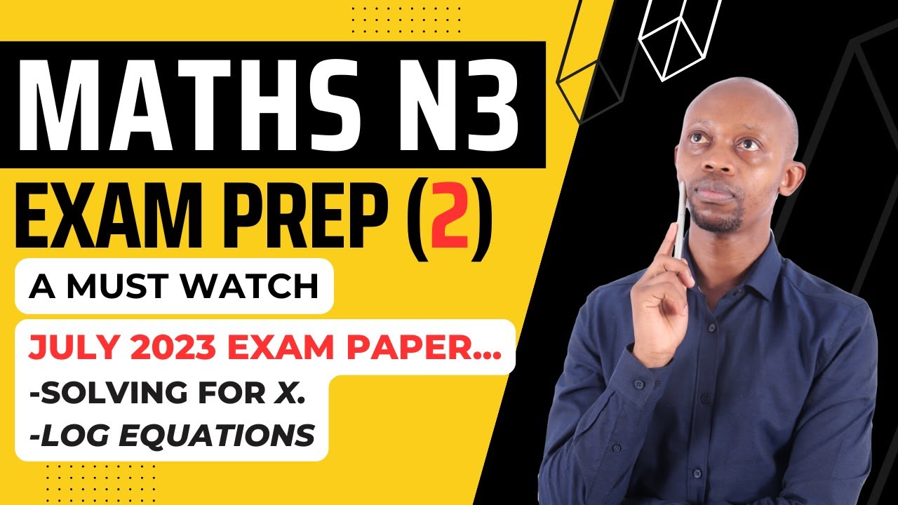 Mathematics N3 Part 2-Exam Preparation using latest Previous Paper ...
