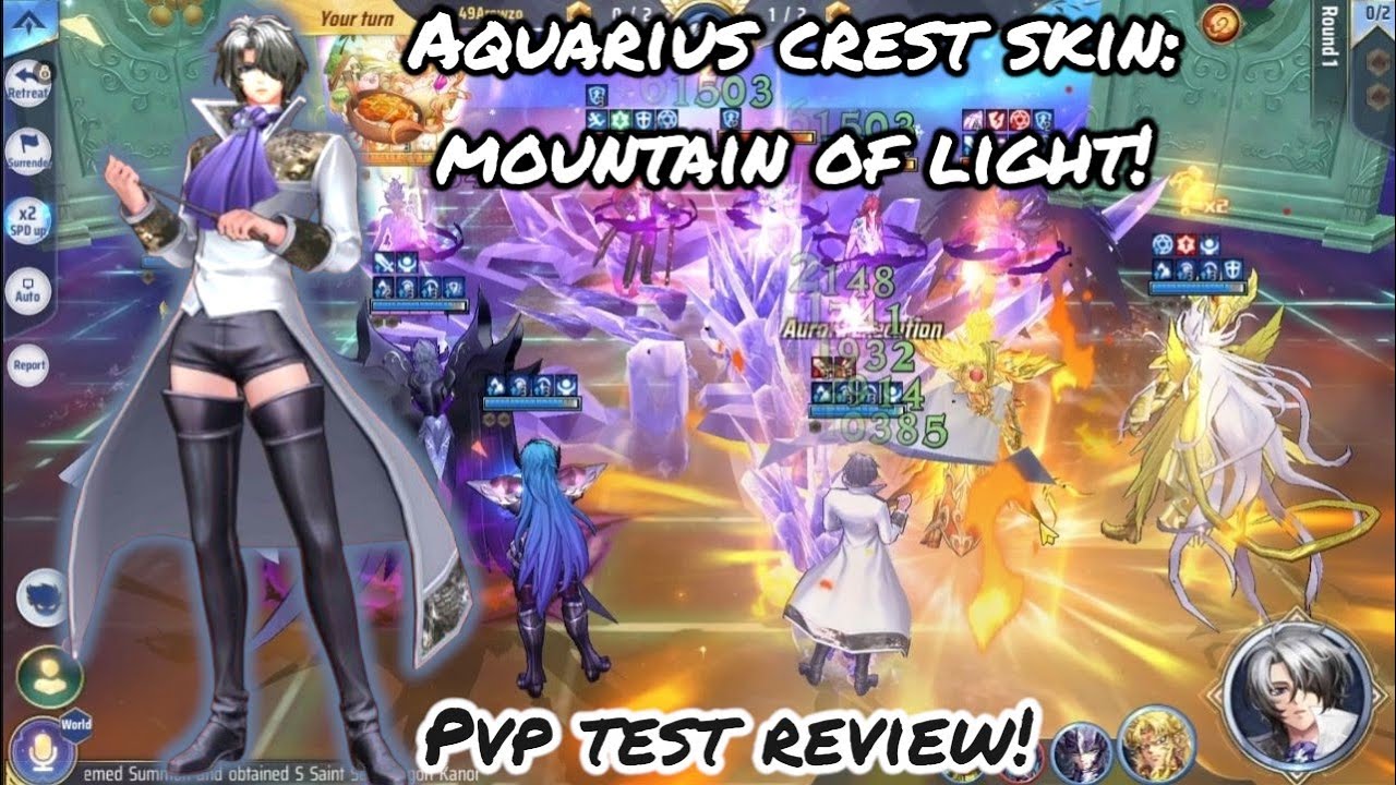 Saint Seiya: Awakening (KOTZ) - Aquarius Crest Skin: Mountain of Light ...