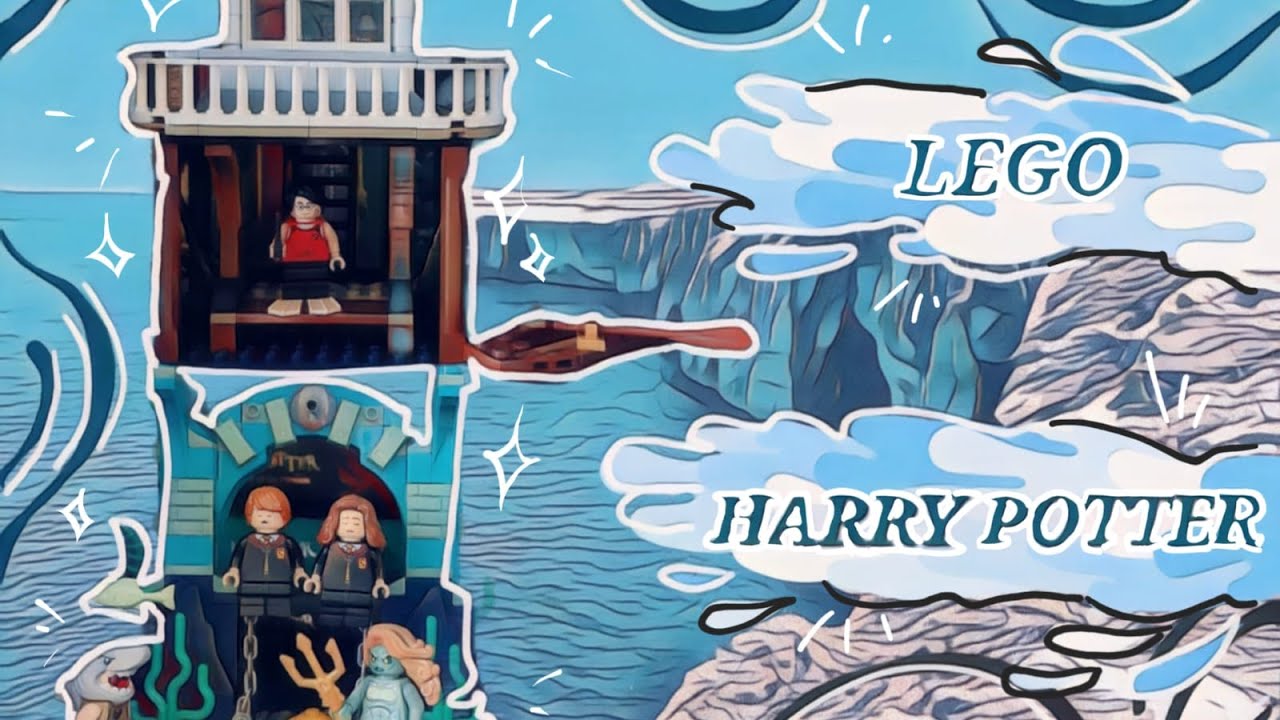 🔱 Let's Build a Lego Harry Potter Scene from the Triwizard Tournament🦈 ...