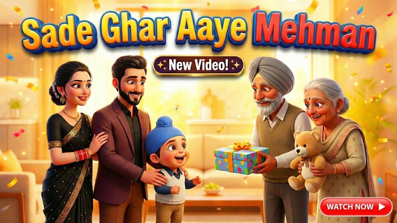Sade Ghar Aaye Mehman (ਸਾਡੇ ਘਰ ਆਏ ਮਹਿਮਾਨ) - Official Punjabi Song for ...