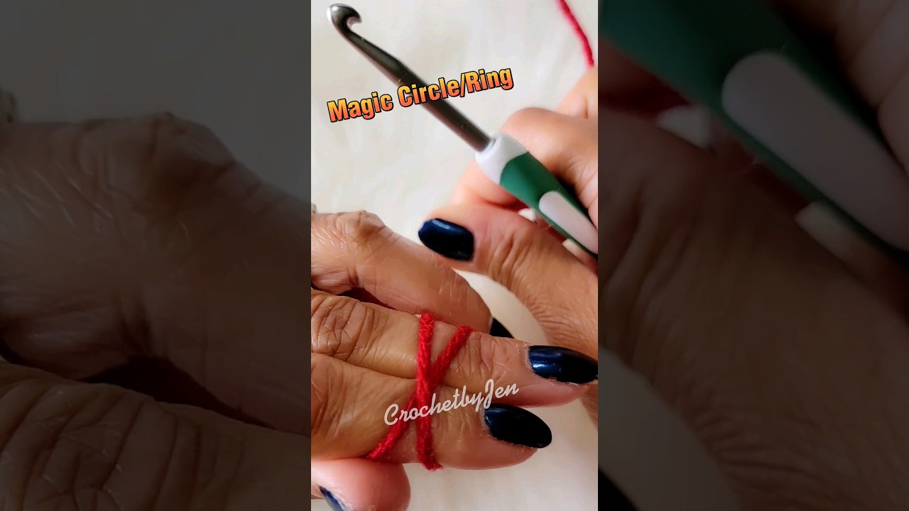 How to make magic circle/ring #crochet #gantsilyo - YouTube