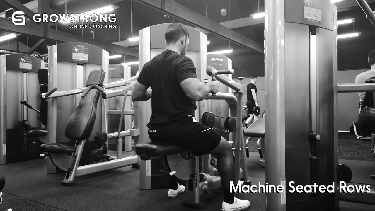 Machine Seated Row - YouTube