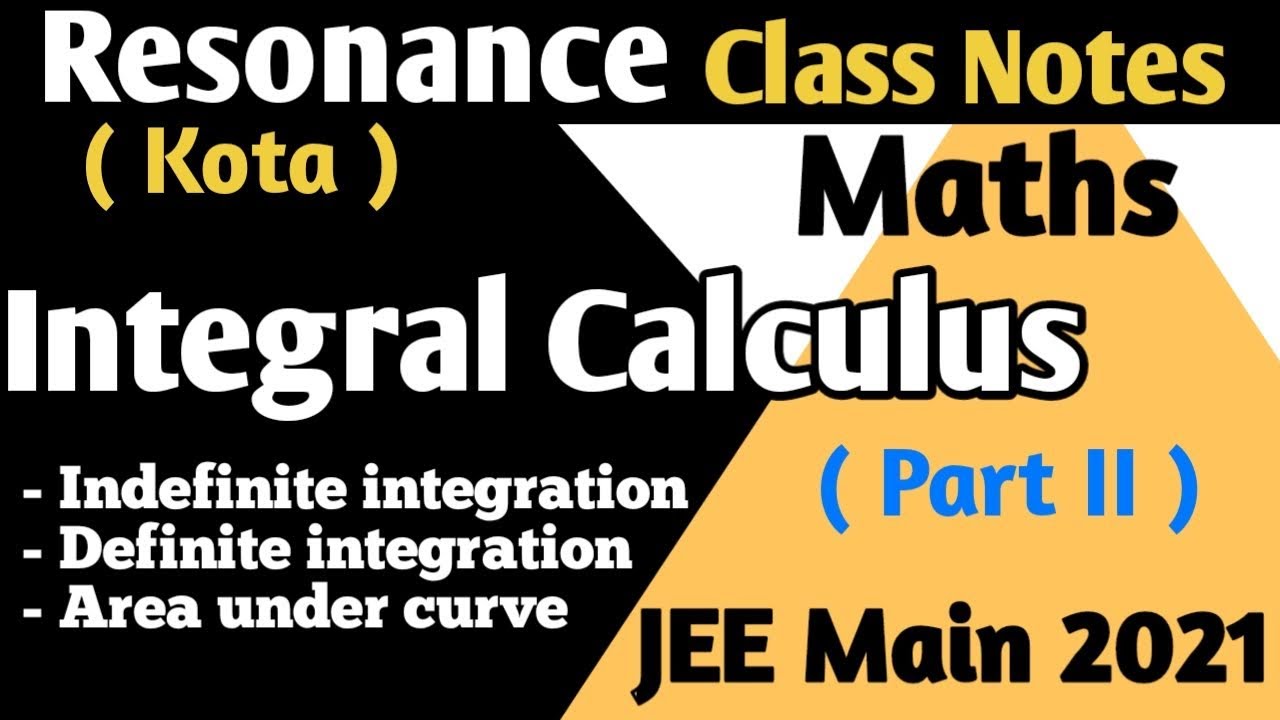 Resonance Kota Class Notes | JEE Mains and Advance | Free PDF | Maths ...