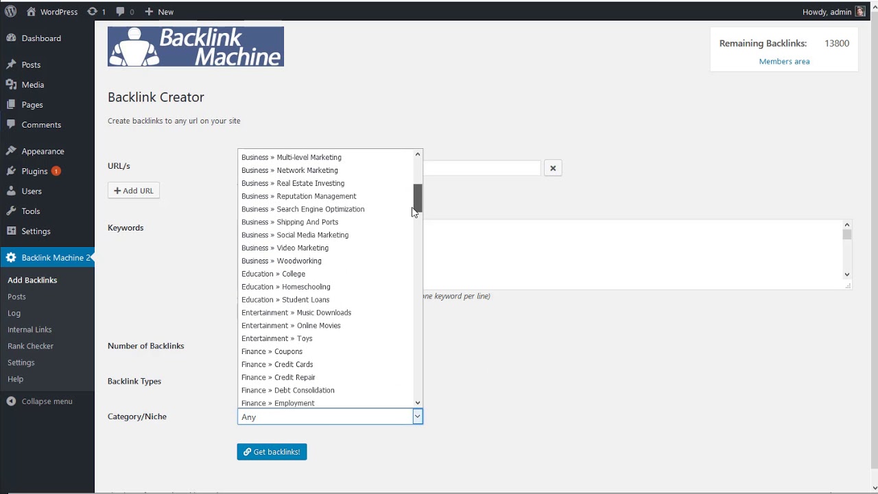 WP Backlink Machine 2 - How to Create Backlinks - YouTube