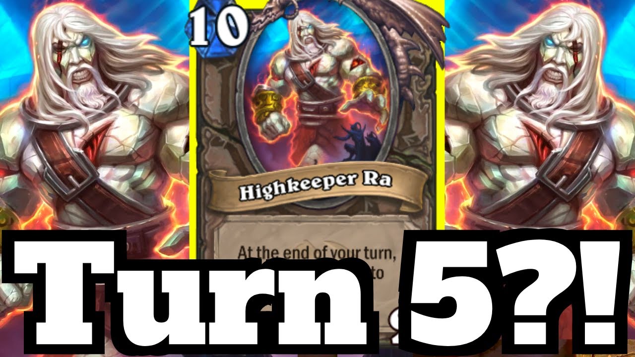 Highkeeper Ra on TURN 5?! Mogu Cultist OTK Combo! | Hearthstone - YouTube