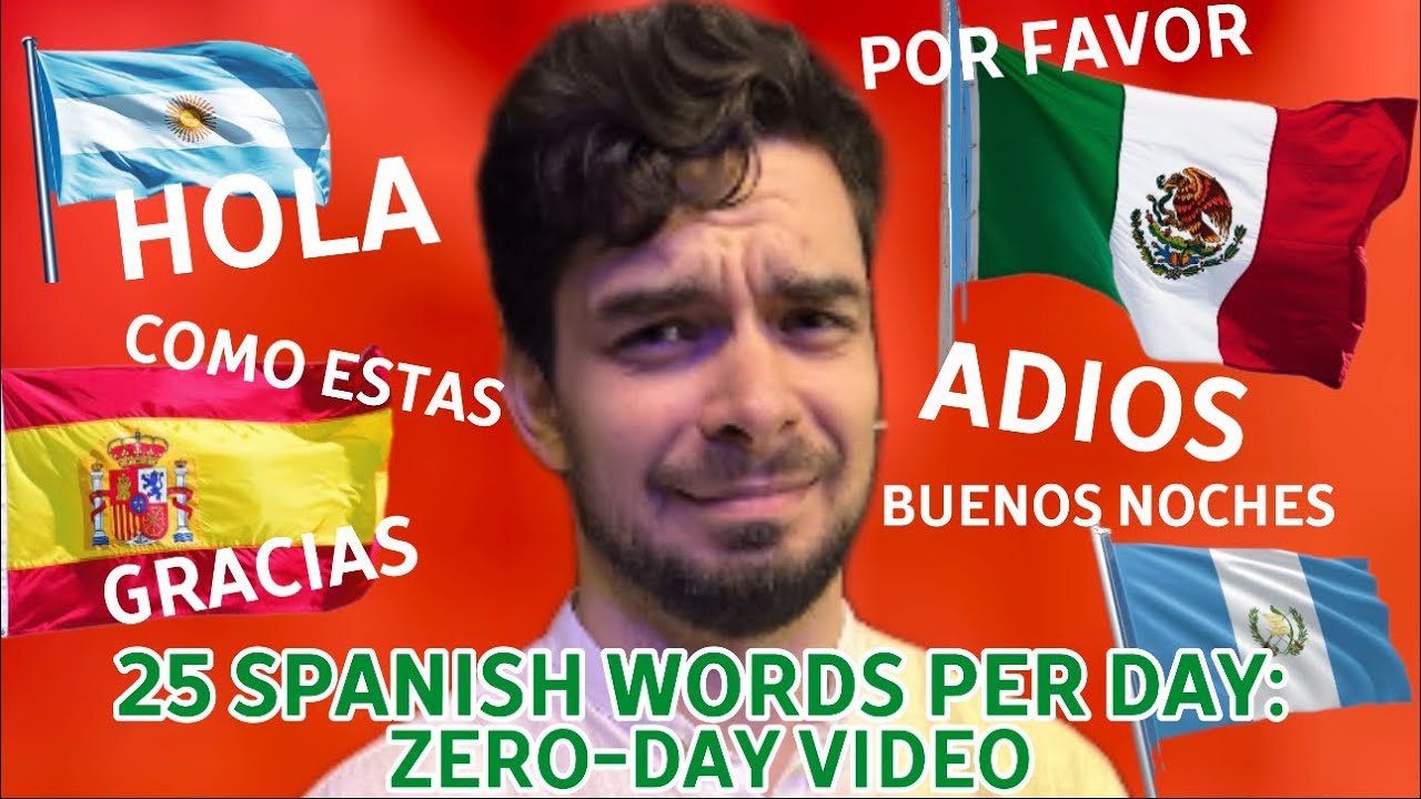 25 Spanish Words per Day: Kick-off Video - YouTube