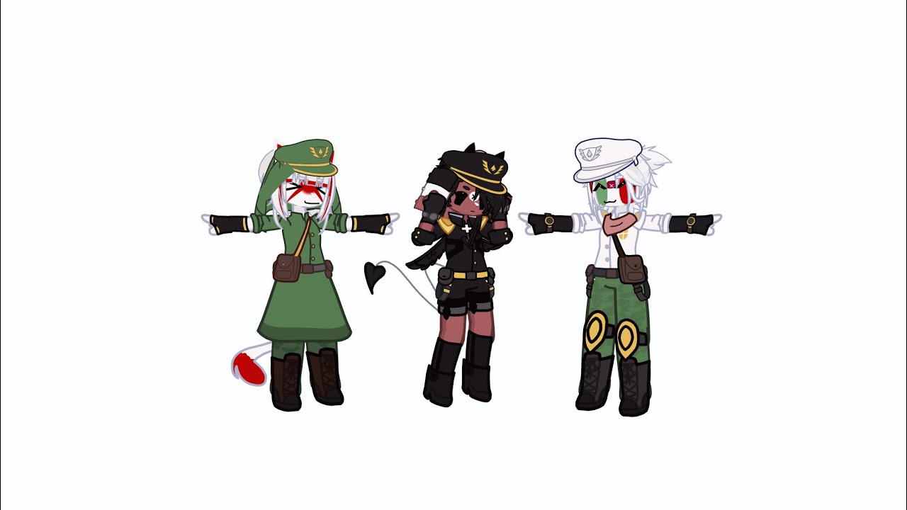 Axis shenanigans | countryhumans | TW: third roach 😧 | - YouTube