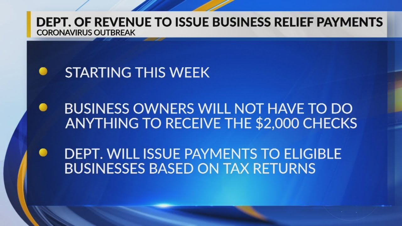 MS Dept. of Revenue to issue business relief payments - YouTube