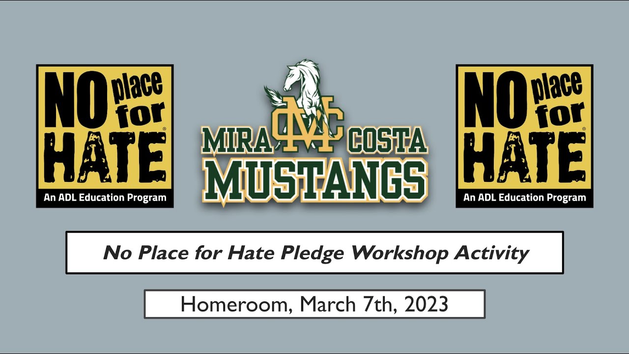 No Place for Hate HR Pledge Activity - YouTube