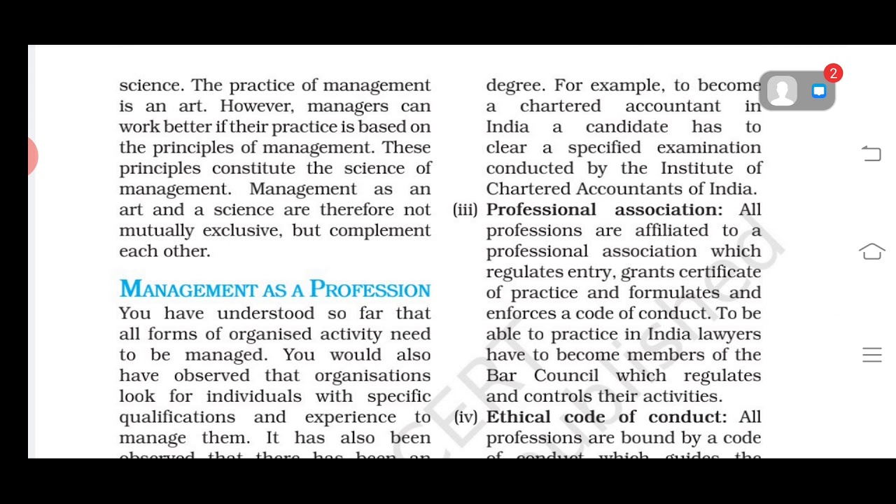 Nature of Management as a Profession - YouTube