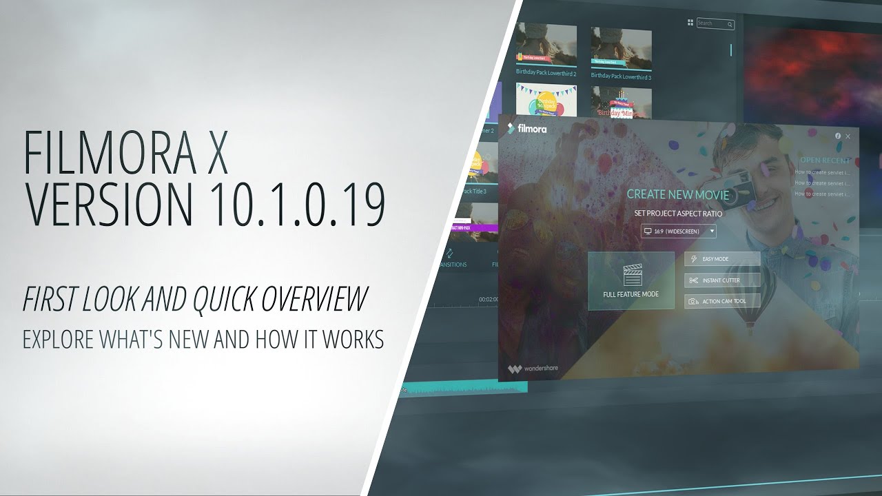 Filmora X (version 10.1.0.19) - First Look and Quick Overview - Explore ...
