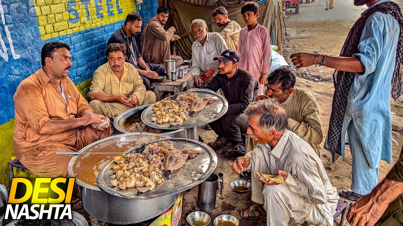 60/- Rs- 55 YEAR'S OLD DHABA | SIRI PAYA | BONG PAYE & CHANA BREAKFAST ...