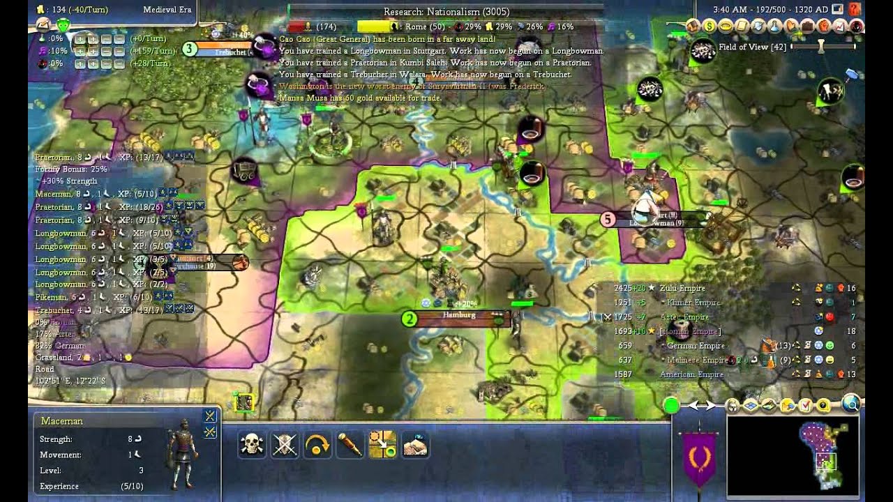 Civ 4 Deity 22 ( Augustus Caesar ), part 4 of 4 - YouTube
