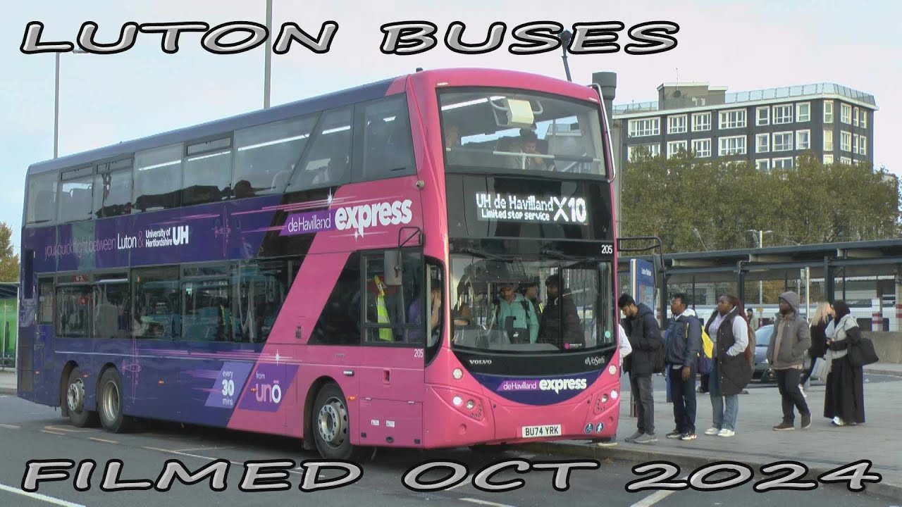 5341 LUTON BUSES FILMED OCTOBER 2024 YOUTUBE VERSION - YouTube