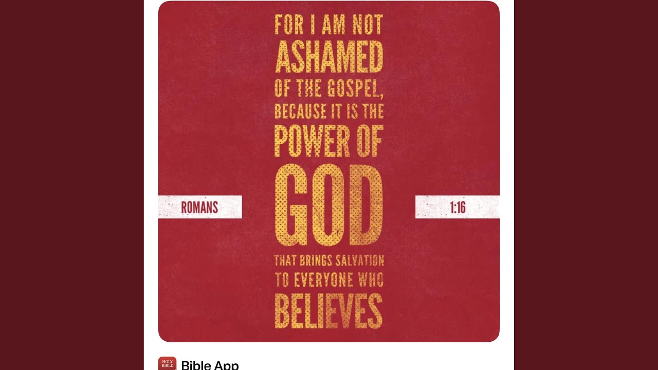 I'm not ashame of the gospel - YouTube