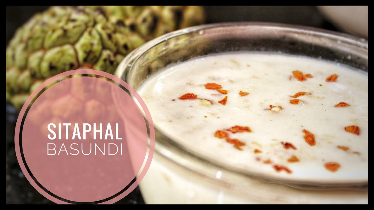 sitaphal basundi | custard apple Basundi recipe #sitaphalbasundi # ...