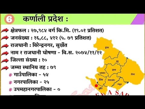 Karnali Pradesh Loksewa important Questions | All About Karnali Pradesh ...