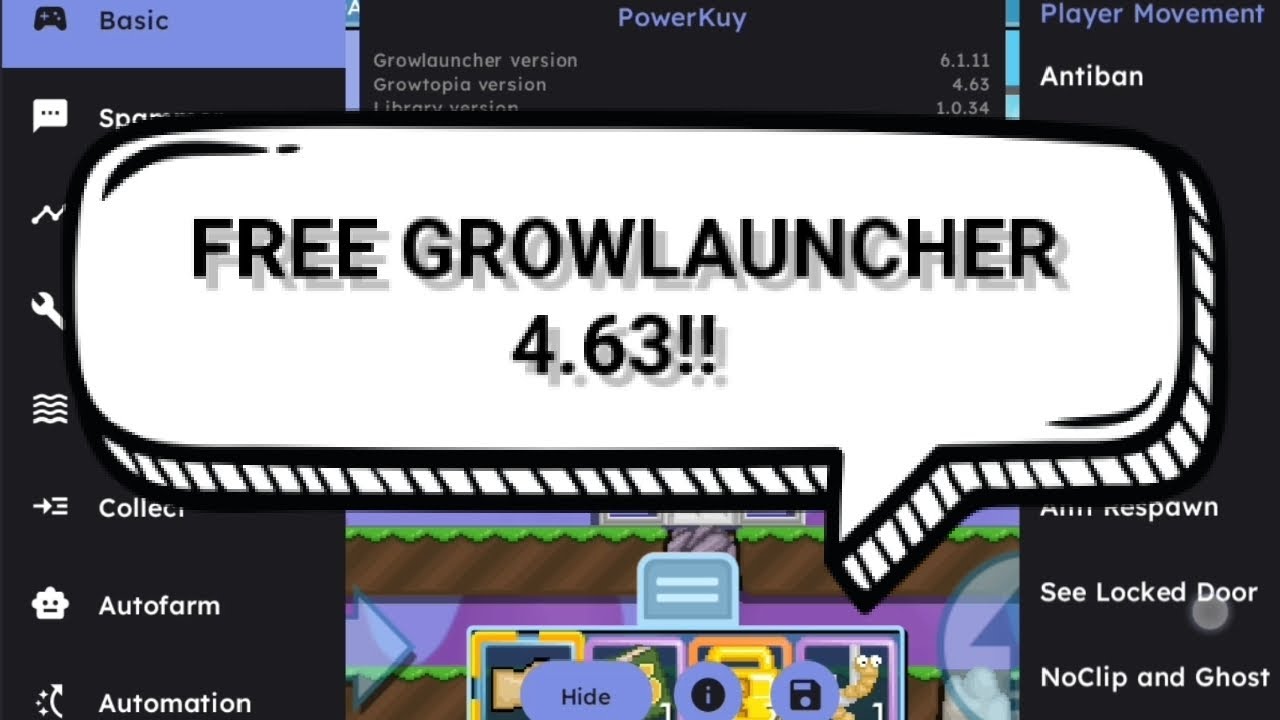 GROWLAUNCHER TERBARU | GROWLAUNCHER 4.63 | GROWTOPIA 4.63 | LINK ...