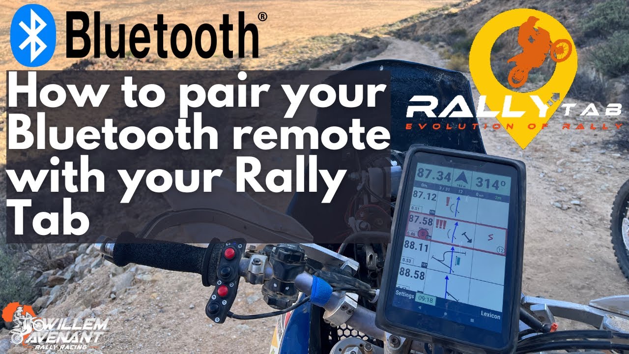 How to pair your bluetooth remote with the Rally Tab. - YouTube