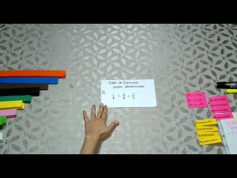 Suma de fracciones. Regletas de Cuisenaire - YouTube