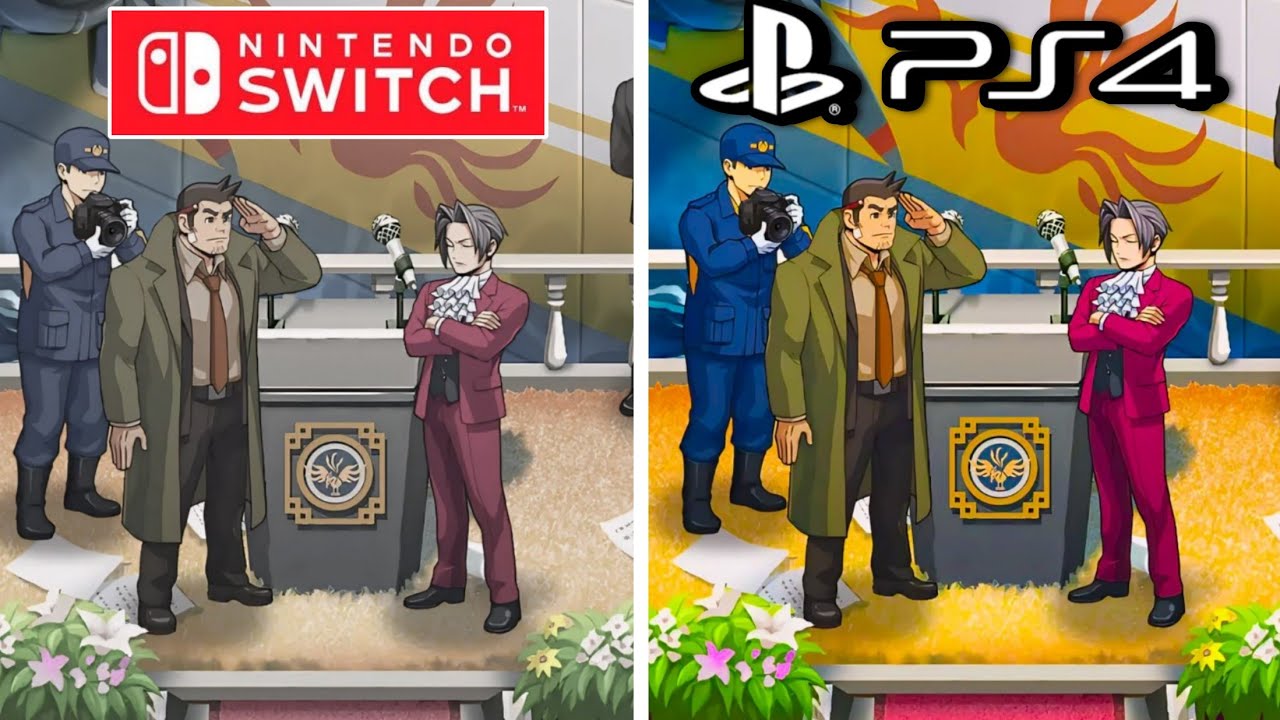 Ace Attorney Investigations Collection PS4 vs Nintendo Switch Graphics ...