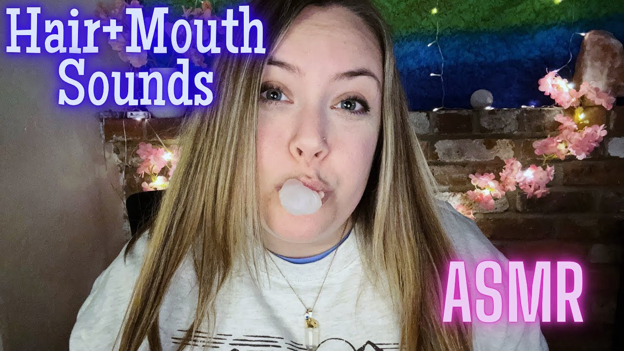ASMR Hair & Mouth Sounds + Pop Rocks Giving you a UNIQUE Experience 😴 ...