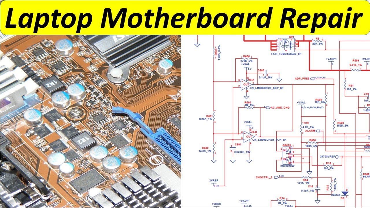 laptop motherboard repair guide - motherboard repair with schematics ...