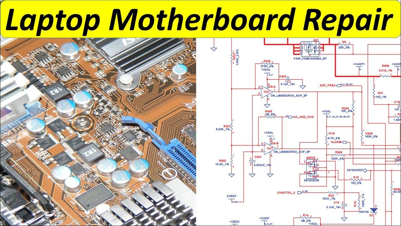 laptop motherboard repair guide - motherboard repair with schematics ...