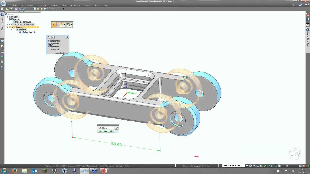 What's New In Solid Edge ST8: Sync - Design Intent - YouTube