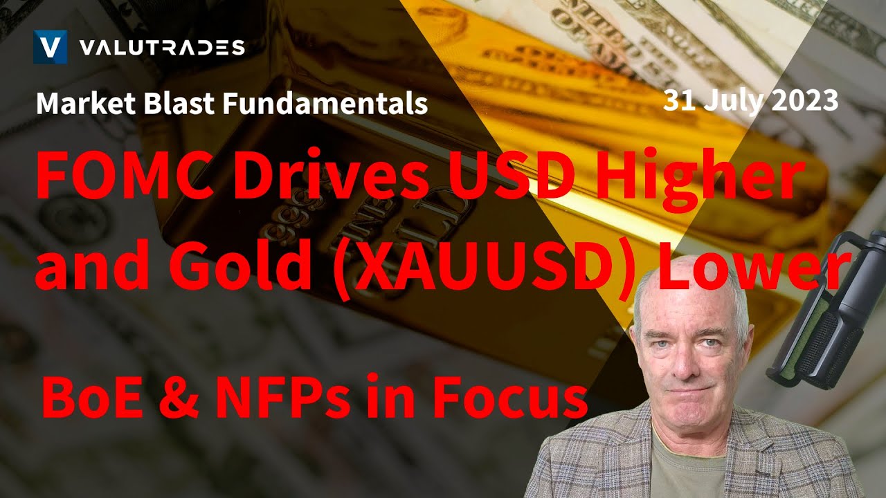 US FOMC Drives USD Higher & Gold (XAUUSD) Lower. BoE and NFPs in Focus ...
