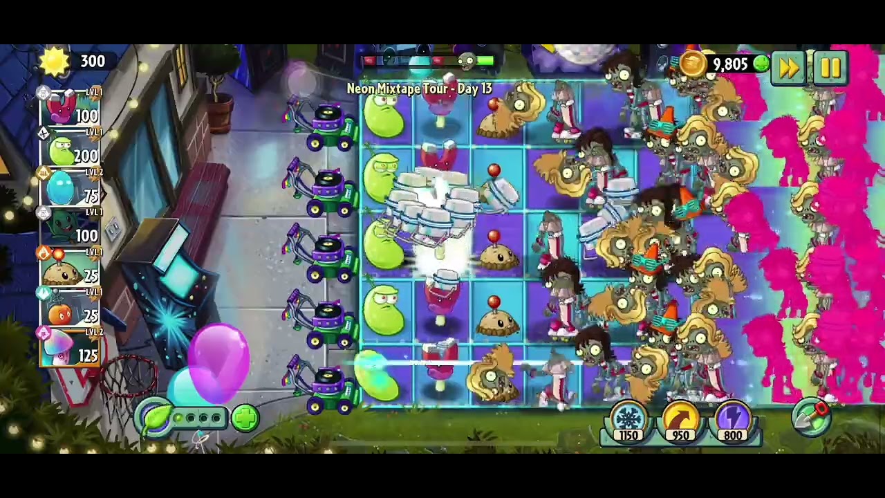 Plants vs Zombies 2:PvZ 2 Neon Mixtape Tour Day 13 - YouTube
