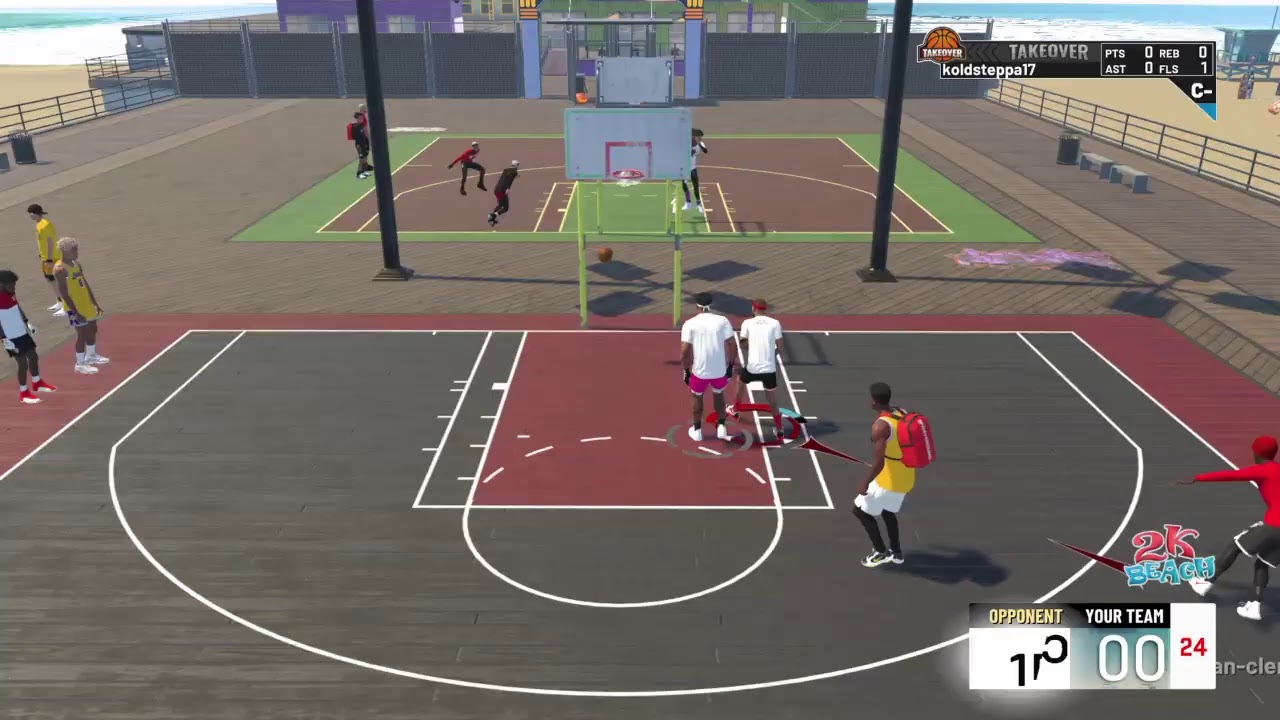2k21 streaking in 2k beach - YouTube