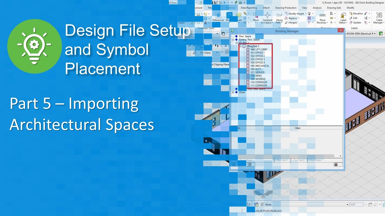 Part 5 - Importing Architectural Spaces in OpenBuildings Designer - YouTube