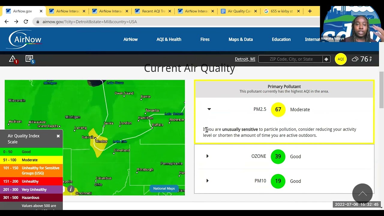 How to navigate the airnow.gov website - YouTube