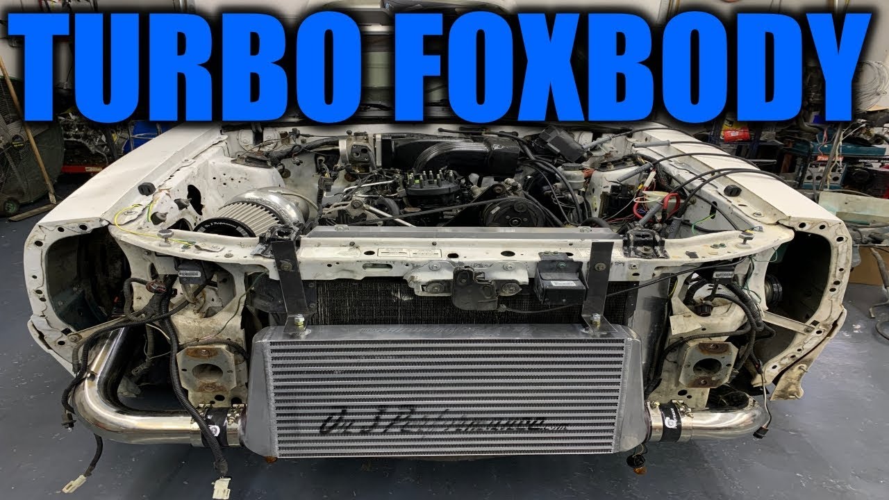 Wrapping up the foxbody turbo installation! - YouTube
