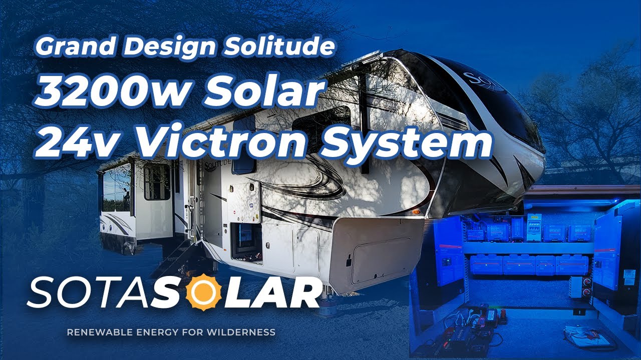 2023 Grand Design Solitude 378MBS 3200w 24v Parallel Victron Multiplus ...
