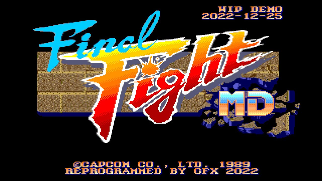Final Fight MD (WiP) Full Demo - SEGA Genesis/ Mega Drive, No ...